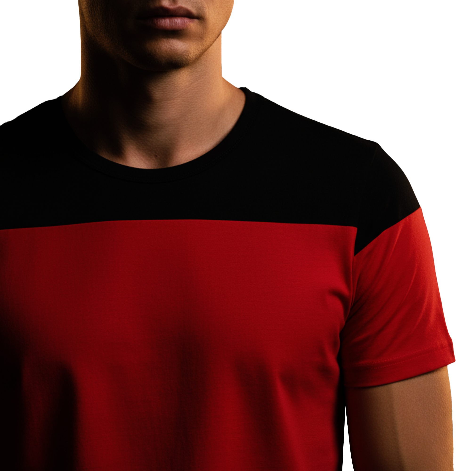 Men's Solid & Color Block T-Shirts | Crew Neck Tees - EDGE