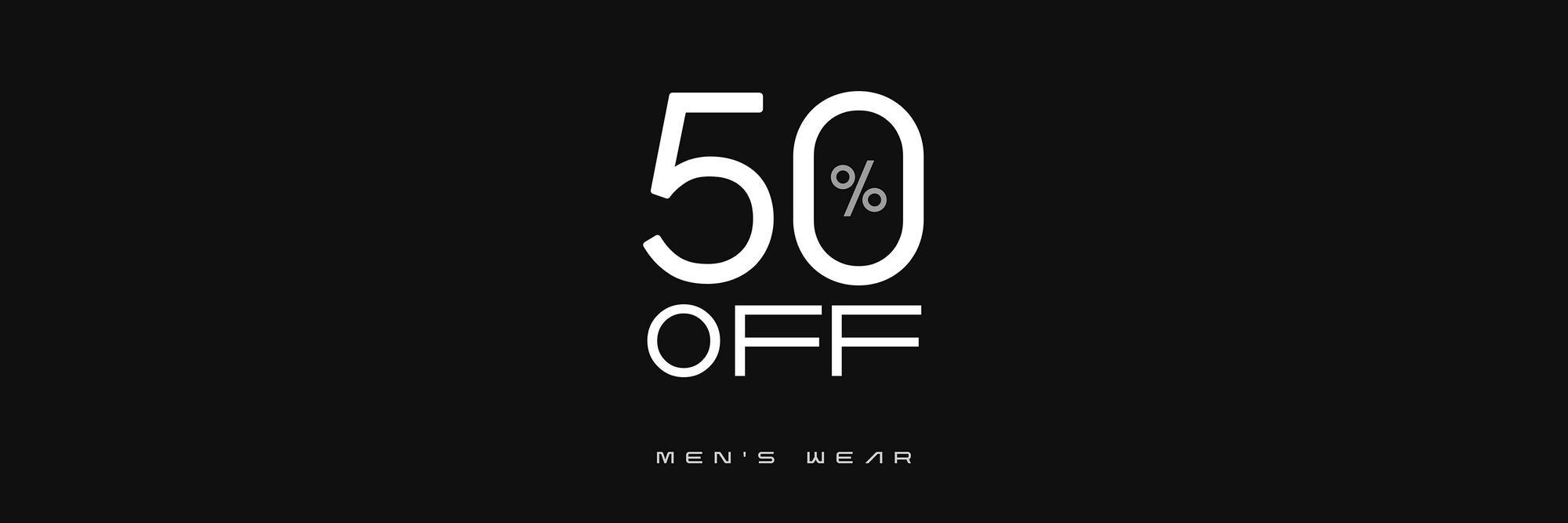 50% Discount Men's Clothing