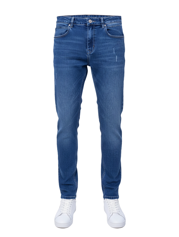 Men's Dark Rinse Deep Indigo Jeans - Premium Stretch | EDGE Casuals